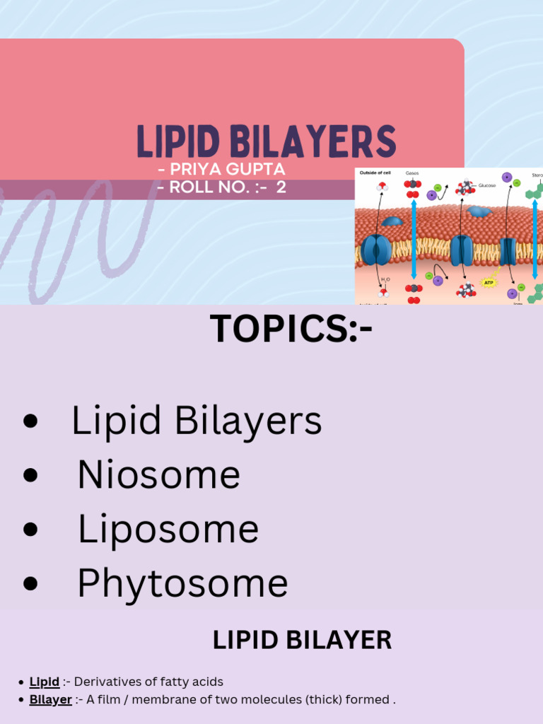 Lipid bilayers _20241022_031132_0000 | PDF | Liposome | Cell Membrane