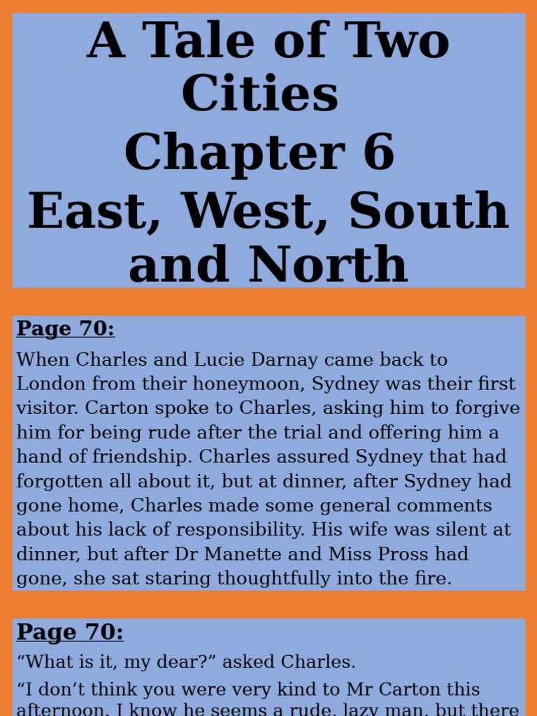 A Tale of Two Cities - Chapter 6 | PDF
