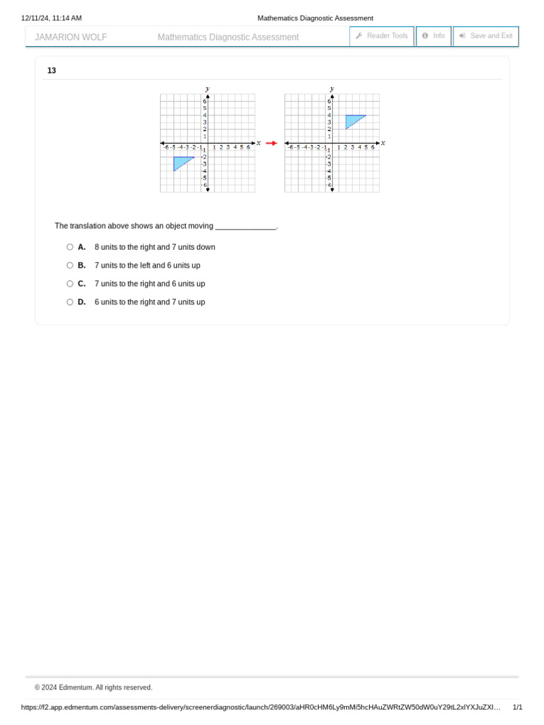 Mathematics Diagnostic Assessment | PDF
