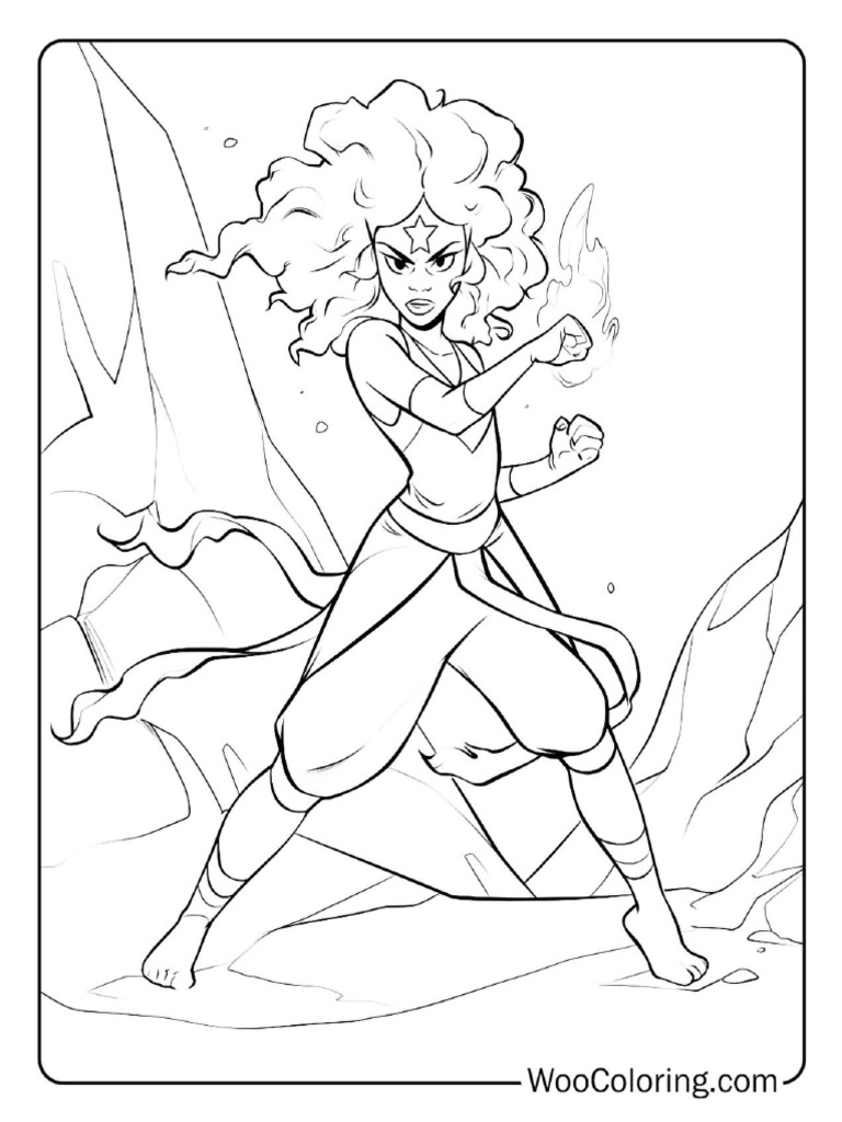 Kami Export Battle Gem Coloring Page | PDF