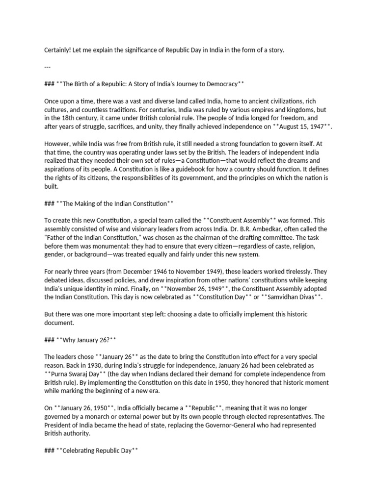 Republic Day | PDF | Political Science | Government