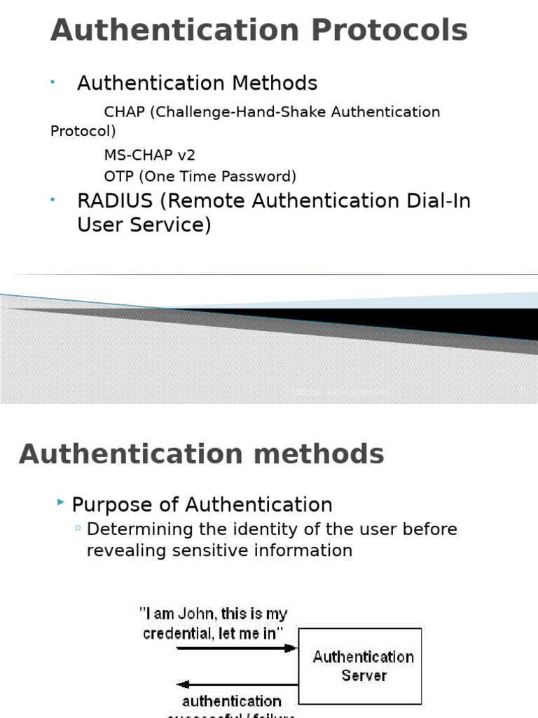 Authentication Protocols & RADIUS | PDF