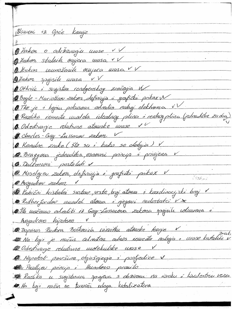 Opća Kemija Usmeni 1.dio | PDF