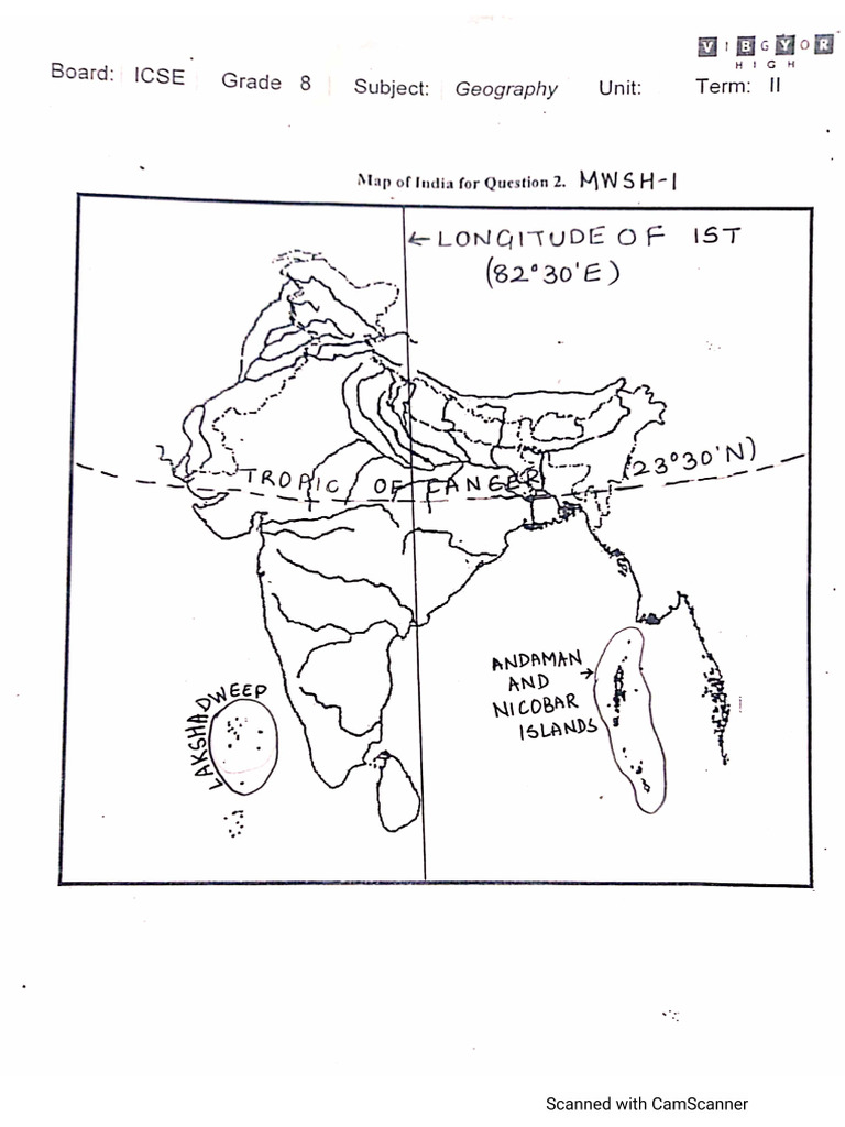 Grade 8 India Mapwork | PDF