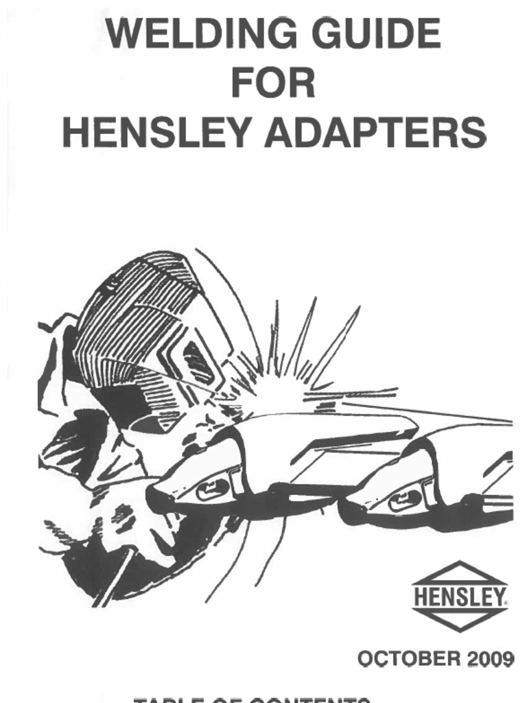 Hensley Adapters Welding Guide | PDF