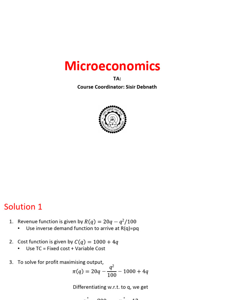 Tutorial 11 Solutions | PDF
