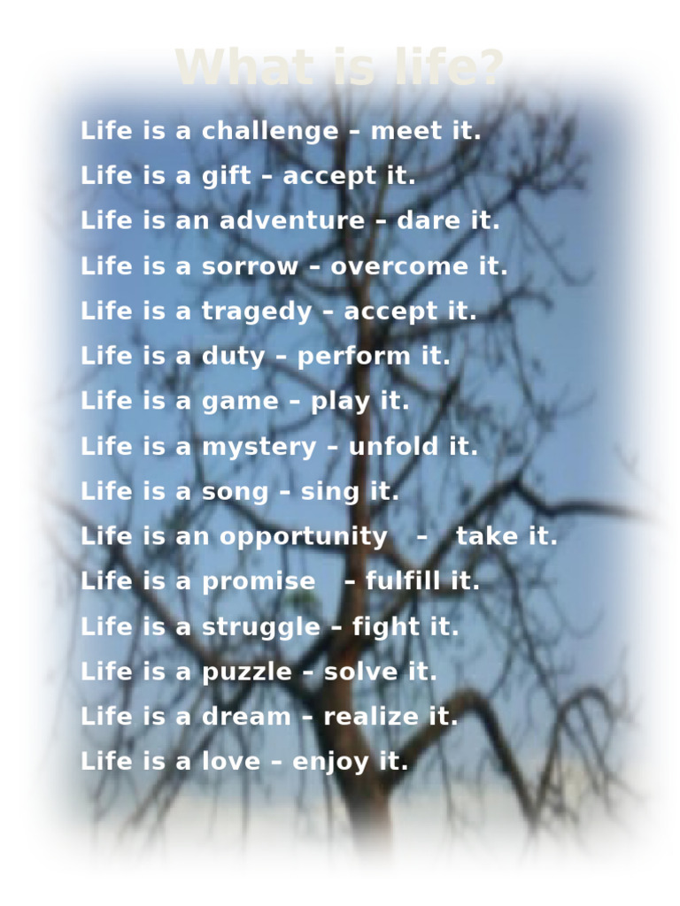 What Is Life | PDF