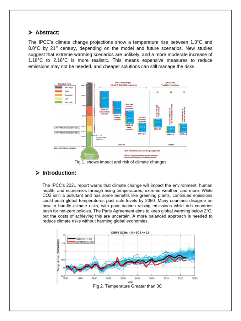 Moderate Global Warming Projections | PDF | Climate Change | General ...