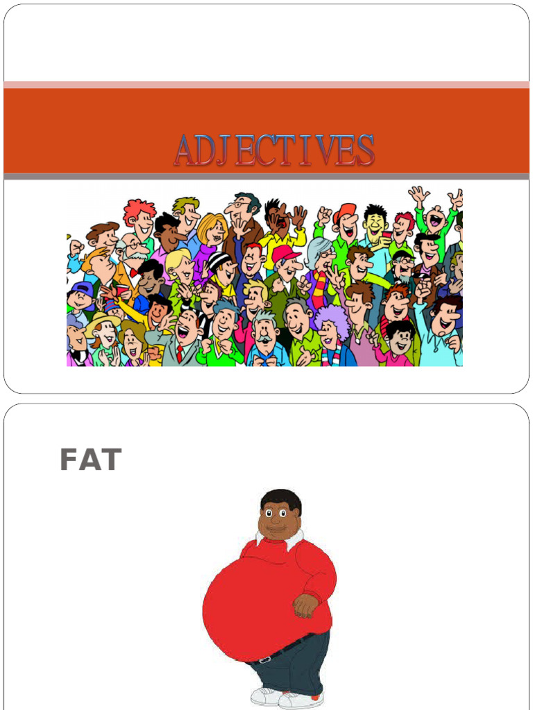 Adjectives Picture Description Exercises 75012 | PDF