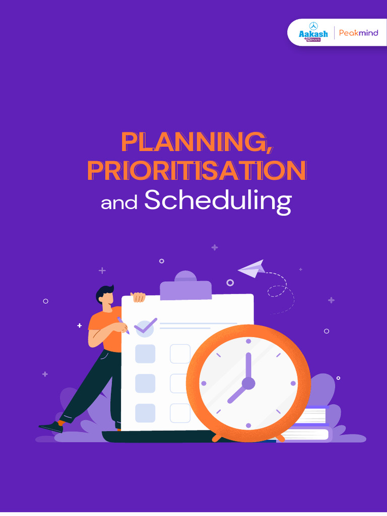 Planning, Prioritisation and Scheduling - Handout | PDF