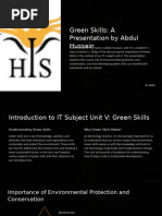 Green Skills For Class 9 Students | PDF | Renewable Energy | Recycling