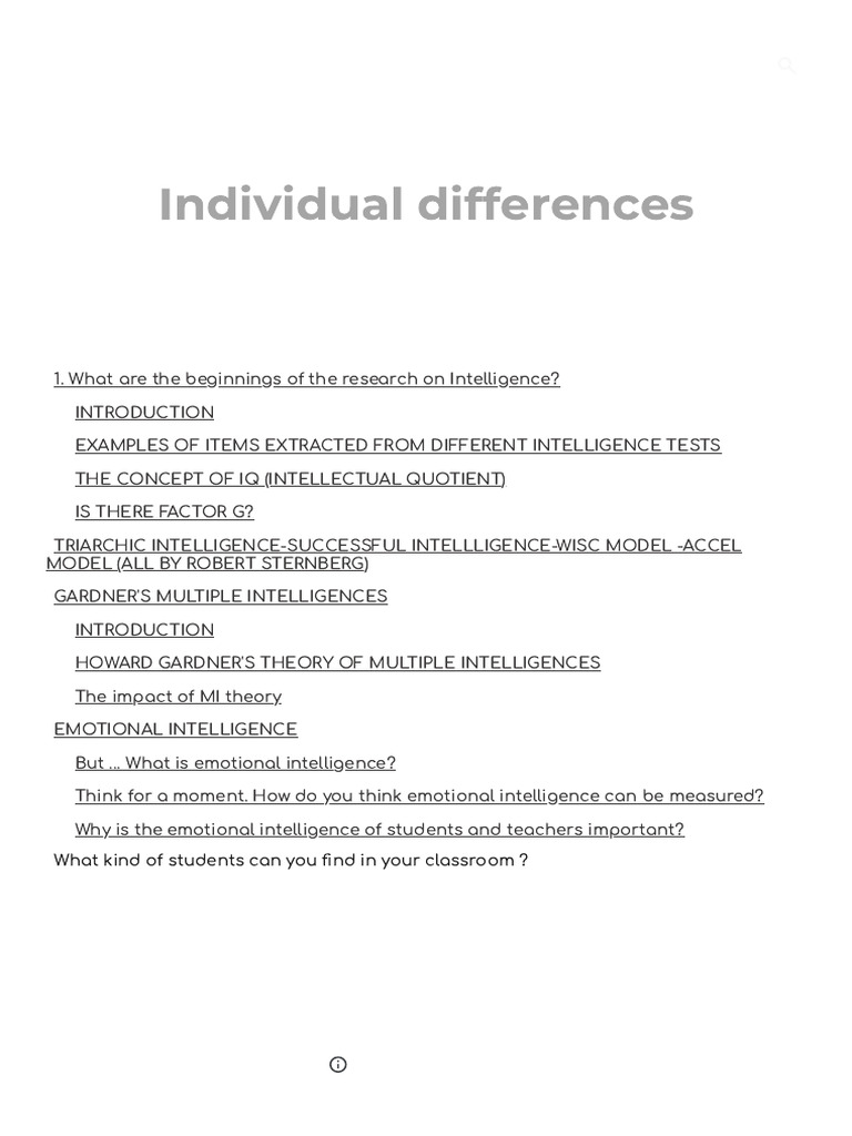UMU - 5441 - BIL - Individual Differences | PDF | Intelligence Quotient | Intelligence