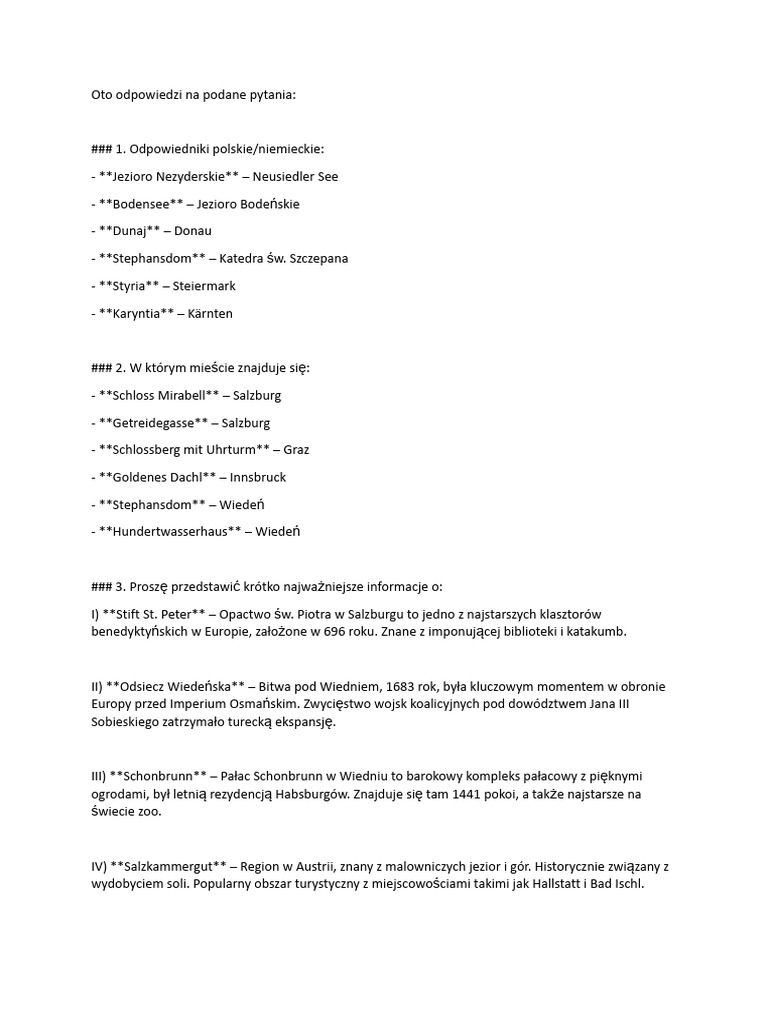 Niemiecki Test1 | PDF