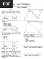 Grade 12 Euclidean Geometry Questions | PDF | Circle | Pi