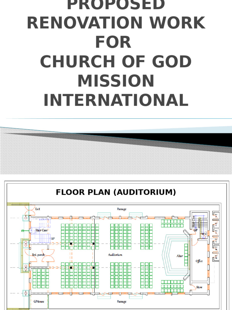 Church of God Mission Renovation Plans | PDF