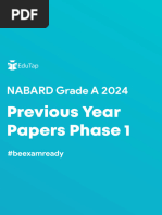 NABARD Grade A 2024 Phase 2 Question Paper | PDF | Reason
