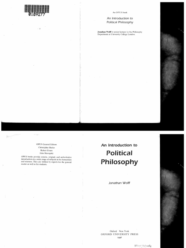 An Introduction To Political Philosophy - Jonathan Wolff | PDF