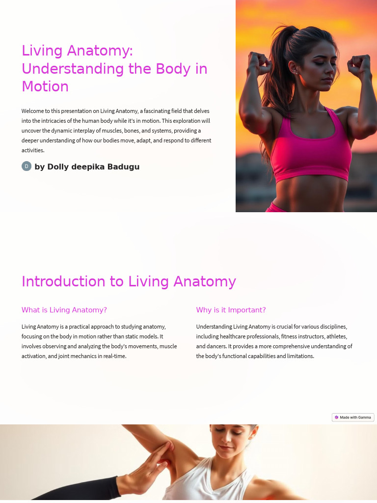 Living Anatomy Understanding The Body in Motion 1 | PDF | Breathing