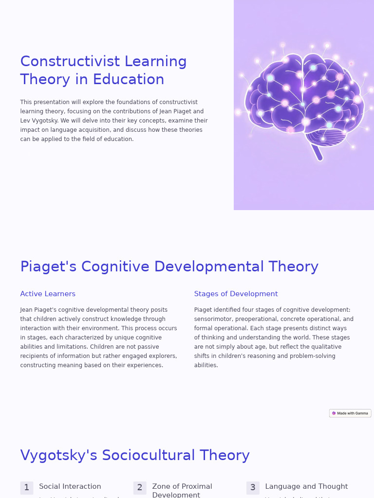 Constructivist Learning Theory Overview | PDF | Constructivism ...