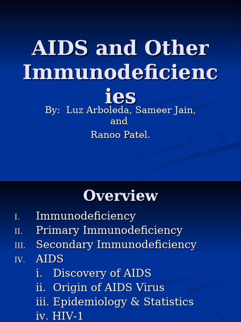 AIDS Project (Bios 328) | PDF | Hiv | Immunodeficiency
