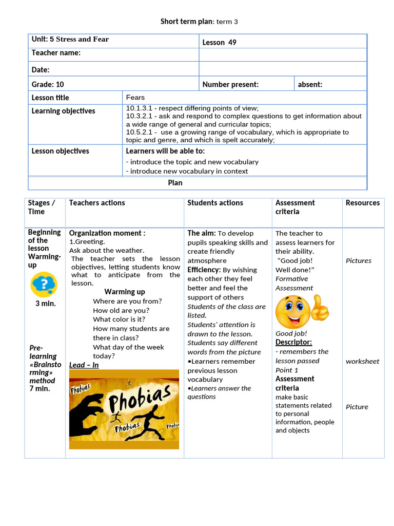 Aspect 10 Grade 3-Term | PDF | Vocabulary | Learning