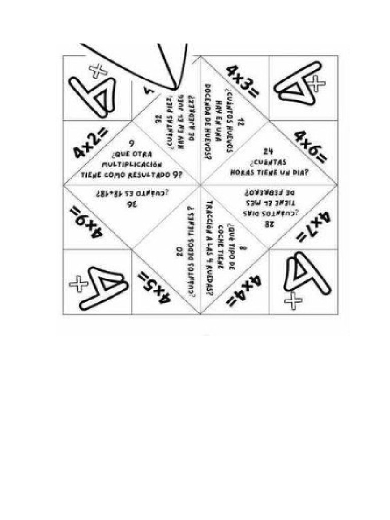 Comecocos Tabla Del 4 | PDF