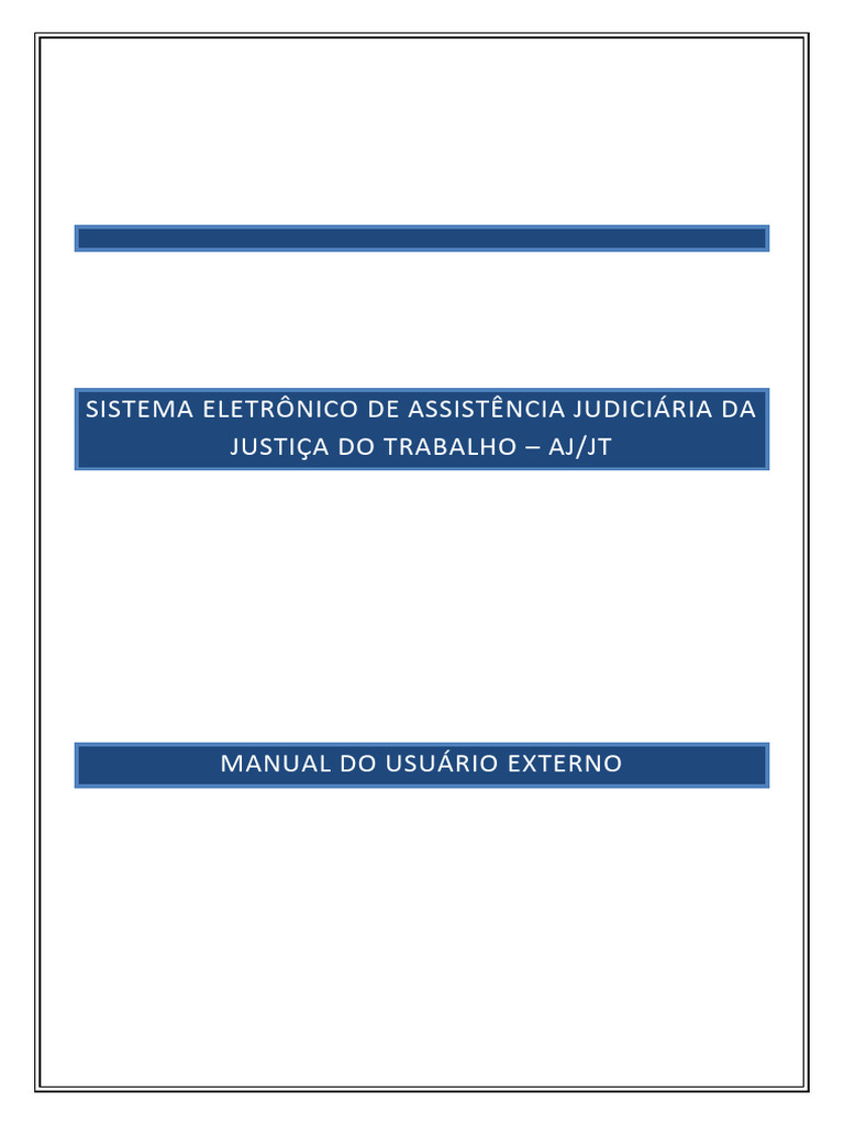 Manual Sistema AJ JT | PDF