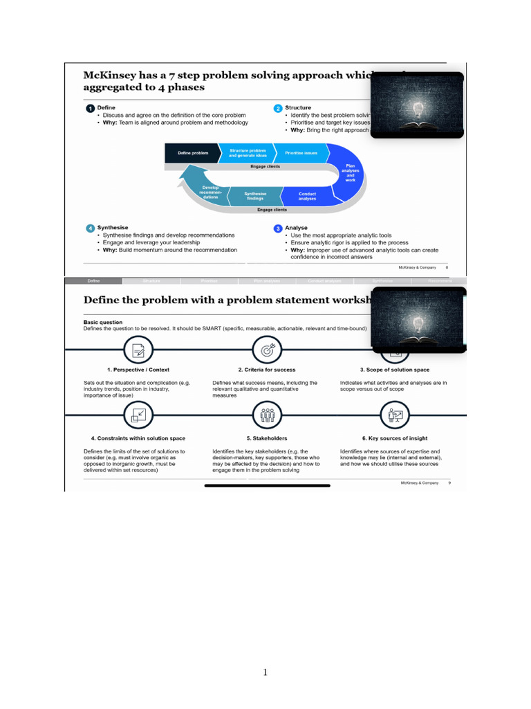 MCK 7 Steps Problem Solving | PDF