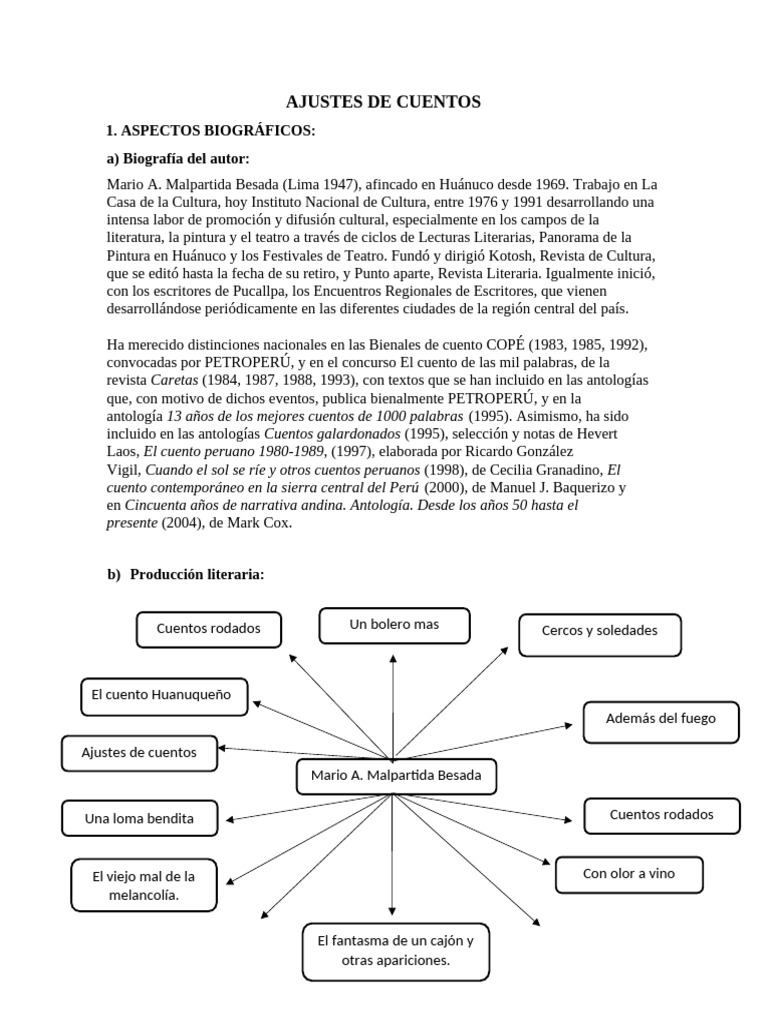Analisis Sociologico de Ajustes de Cuento | PDF | Autor | Cuentos