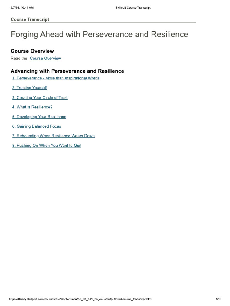 002-Forging Ahead With Perseverance and Resilience | PDF