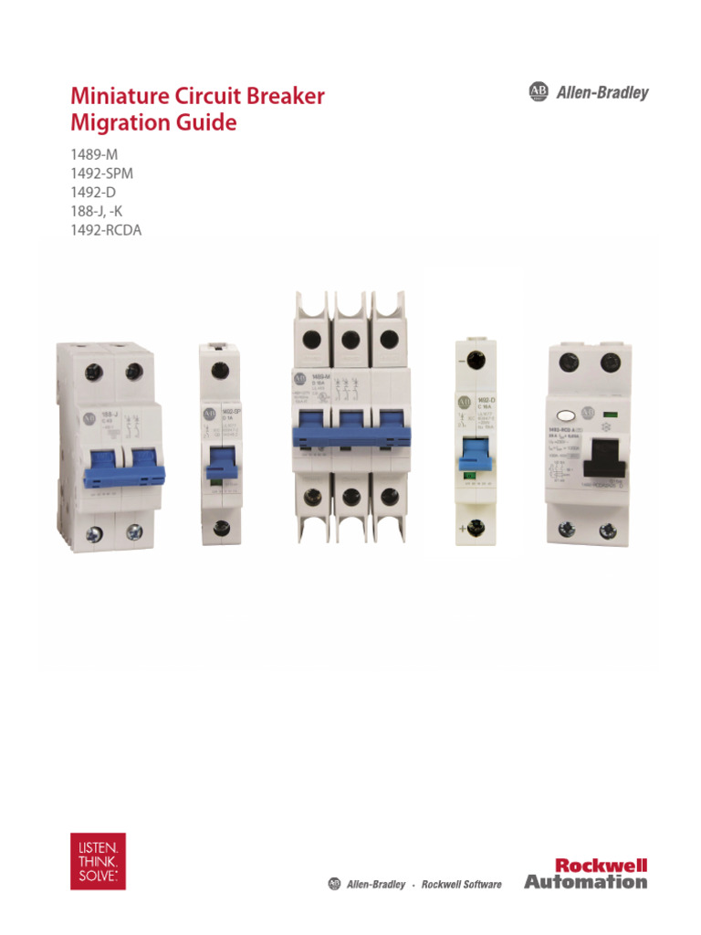 Miniature Circuit Breaker Migration Guide: 1489-M 1492-SPM 1492-D 188-J ...