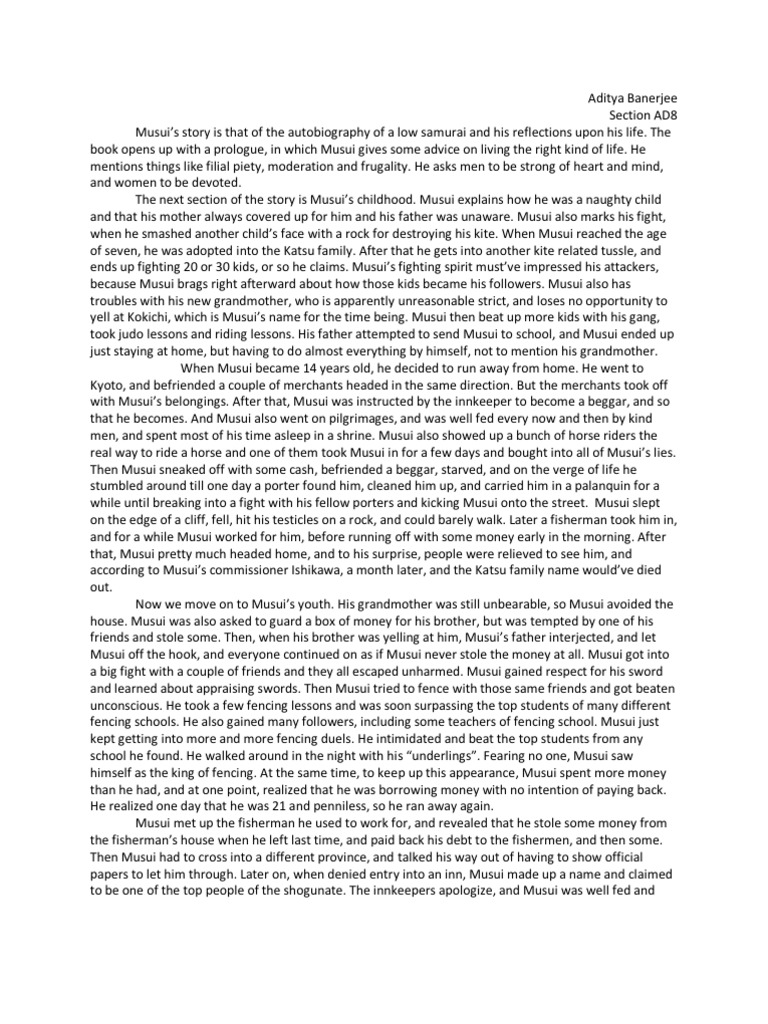 Musui's Story | PDF