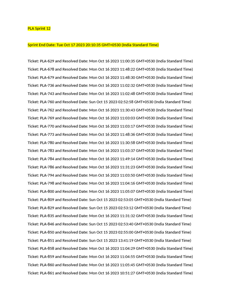 Sprint Count Issue | PDF