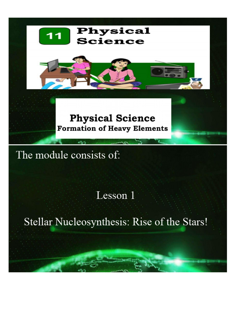 Open Phy Sci PPT Module 1 010525 | PDF | Stars | Atoms