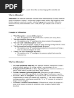 Types of Alliteration | PDF | Consonant | Vowel