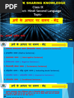 Arth Ke Aadhar Par Vaaky Bhed | PDF