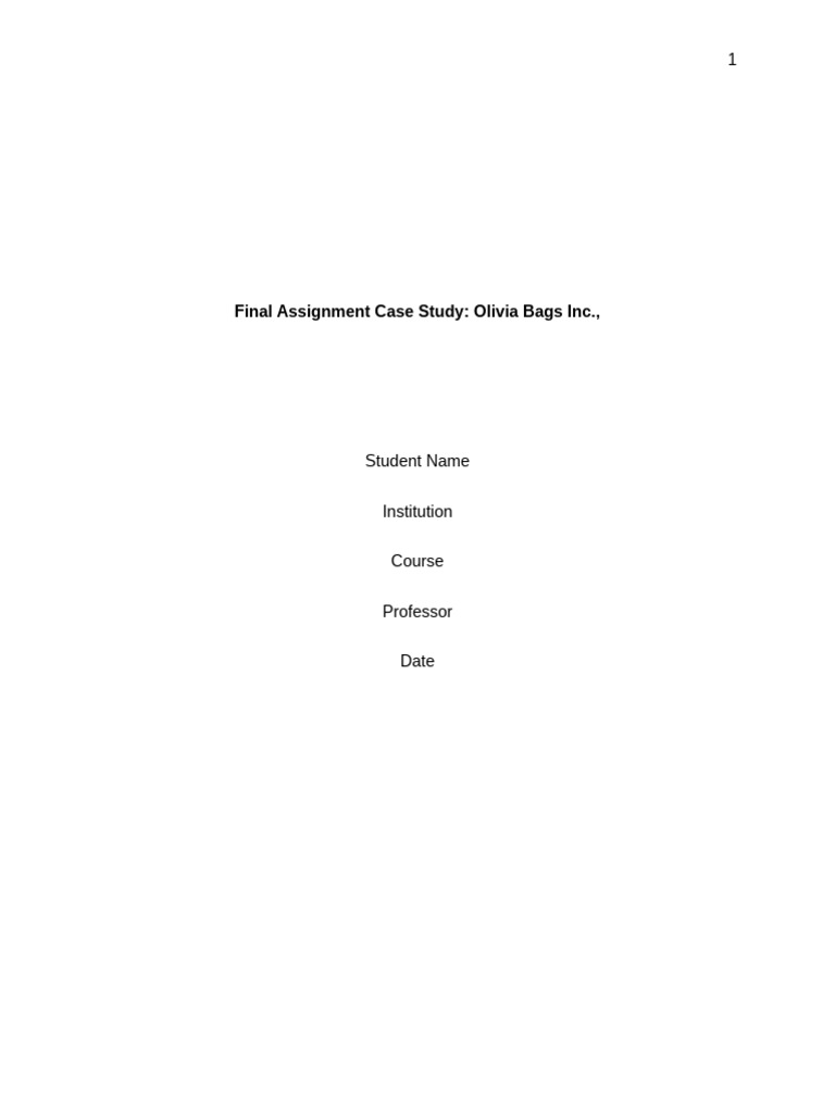 Final Assignment Case Study | PDF | Corporate Social Responsibility ...