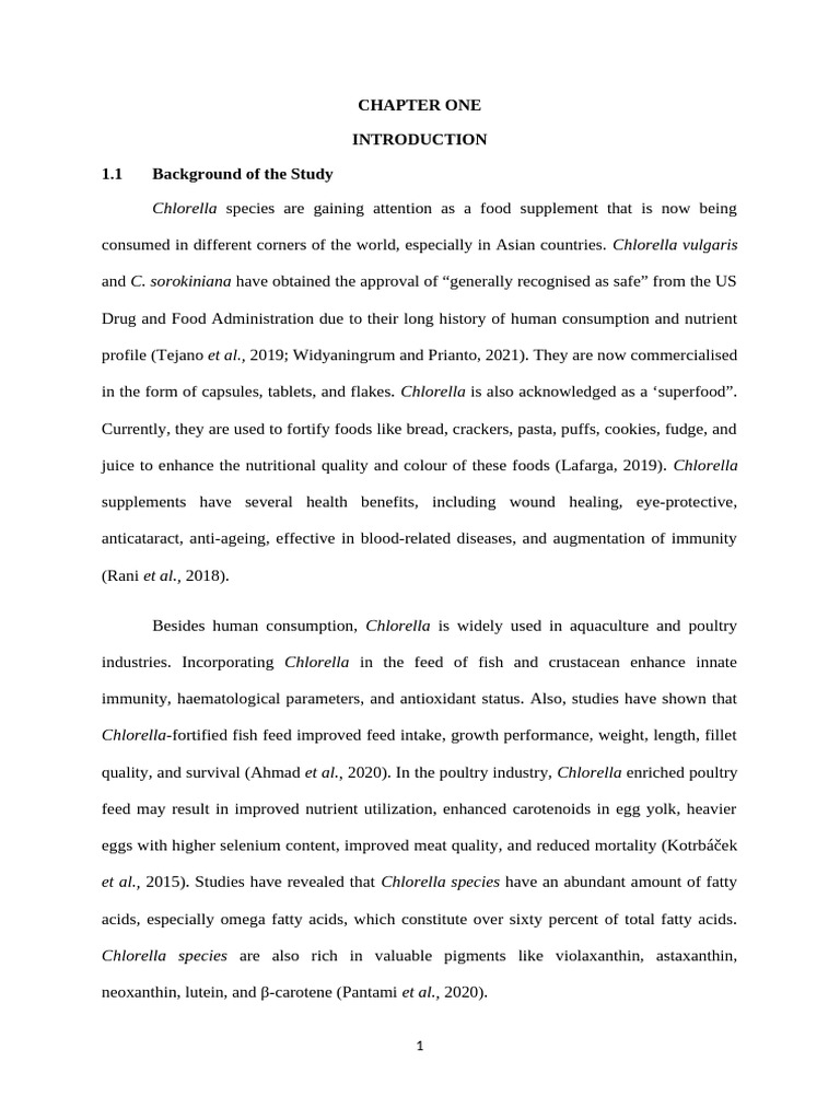 Bioactive Components of Chlorella Vulgaris | PDF | Amino Acid | Chloroplast