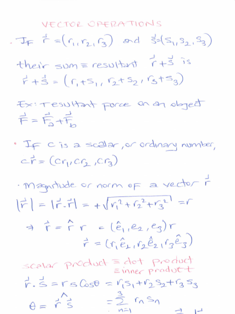 ch1-Vector-Algebra | PDF
