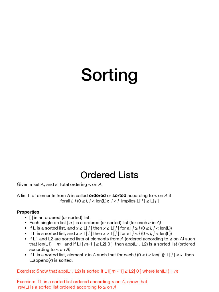 COL100-Lecture 14 Sorting | PDF | Algorithms | Algorithms And Data ... COL100-Lecture 14 Sorting | PDF | Algorithms | Algorithms And Data ...
