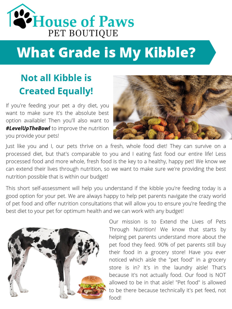 What Grade is My Kibble | PDF | Foods | Carbohydrates