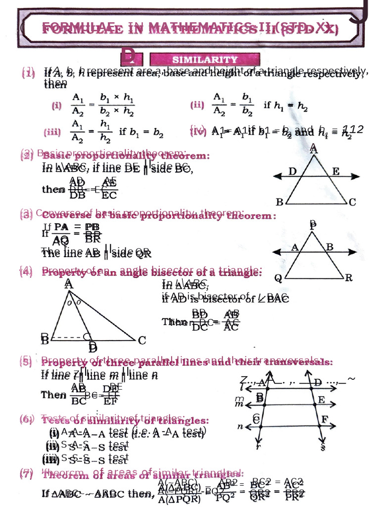 Geometry Formulae Sheet - .PDF - 20250128 - 214533 - 0000 | PDF ...