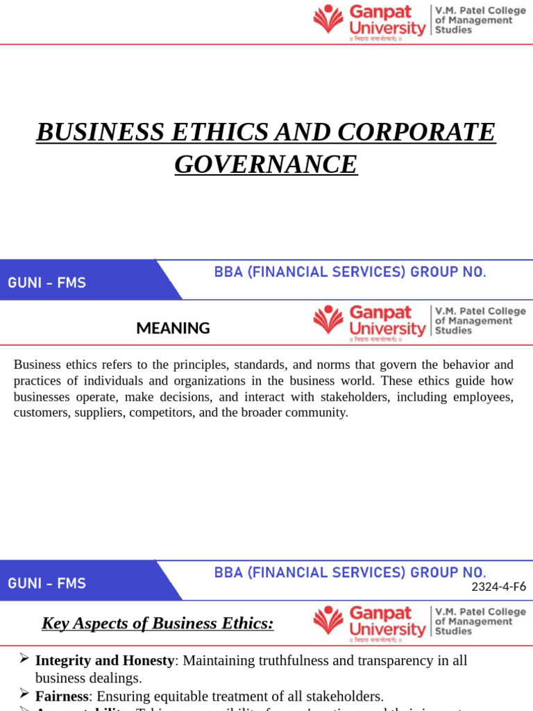 Business Ethics and Corporate Governance Unit - 1 | PDF | Morality | Corporate Social Responsibility