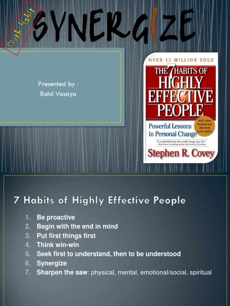 Habit 6 - Synergize | PDF | Multiculturalism | Epistemology