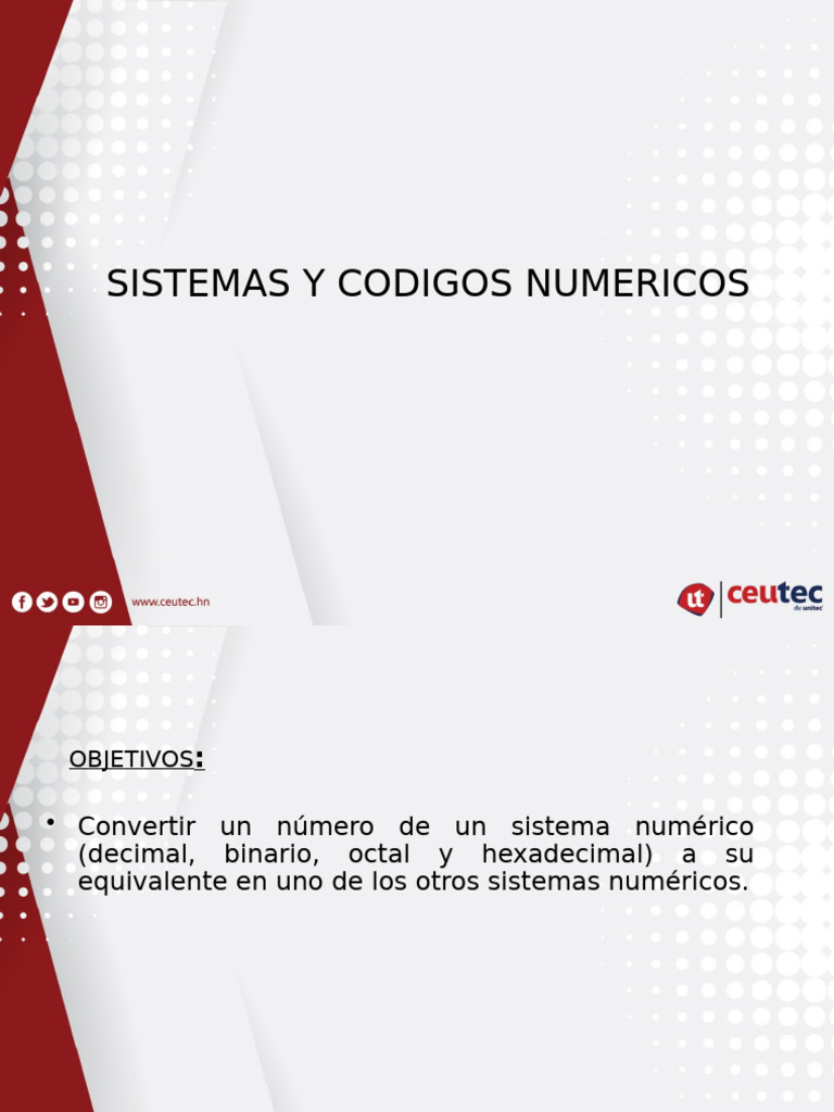 SISTEMAS Y CODIGOS NUMERICOS (1) | PDF | Decimal codificado en binario ...