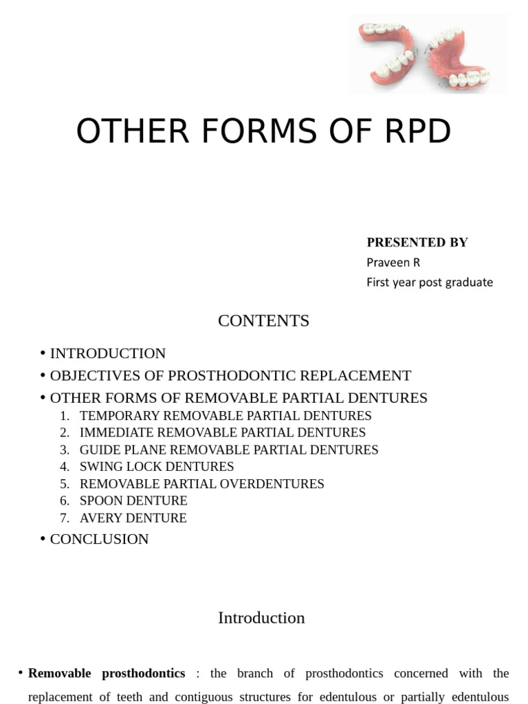 Other Forms of Rpd | PDF | Dentures | Dentistry