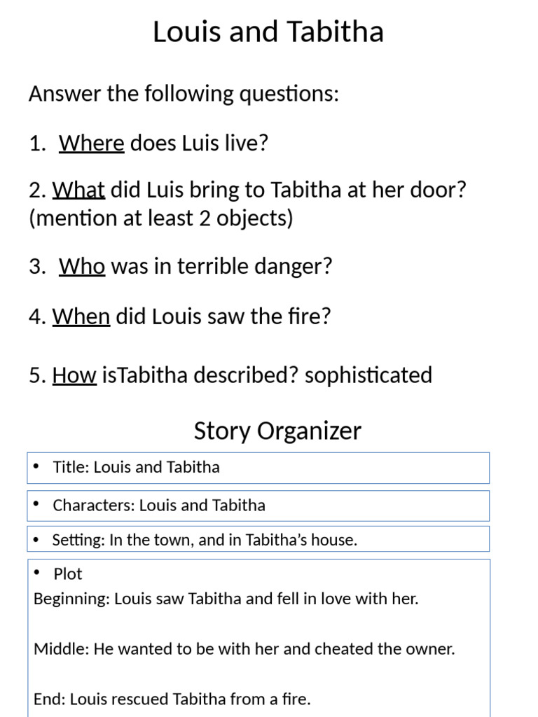 Louis and Tabitha | PDF