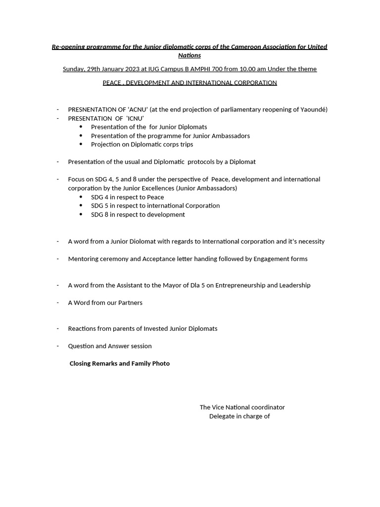 ACNU Programme | PDF