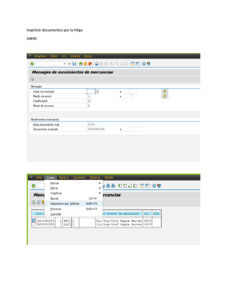 Imprimir Documentos Por La MIgo | PDF