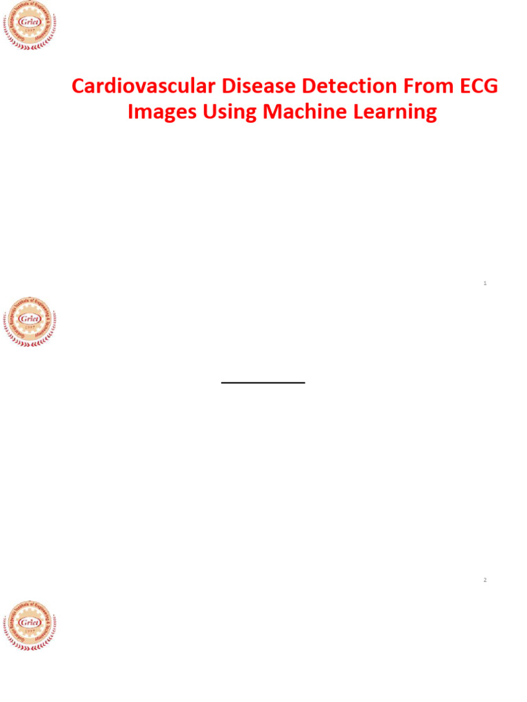 B-14 Cardiovascular Disease Detection From ECG Images Using Machine ...